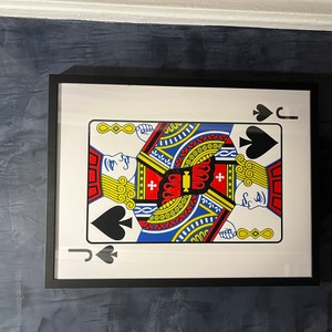 AKQJ of Clubs Playing Cards Poster or Canvas Wall Art, Casino Poker ...