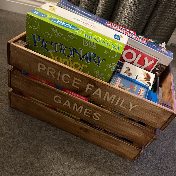 Personalised Crate - Crate - Snack Crate - Wooden Crate - Father's Day ...