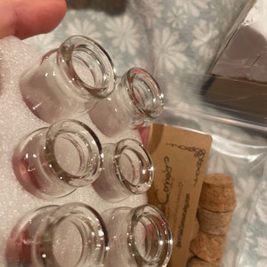 Glass Bottles With Corks 5 10 15 or 20 Ml Clear Empty Jars - Etsy