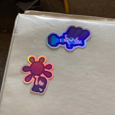 Splatoon Inspired Fan-art Badge Stickers HOLOGRAPHIC idols - Etsy