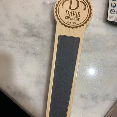 Custom Monogram & Name Tap Handle Black or White - Etsy