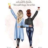 5 Best Friends Gift Five Best Friends Print 5 Friends Poster Five ...