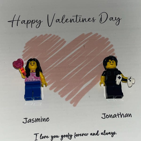 Custom Lego Minifigures Couples Gift, Wedding Lego Figure Art ...