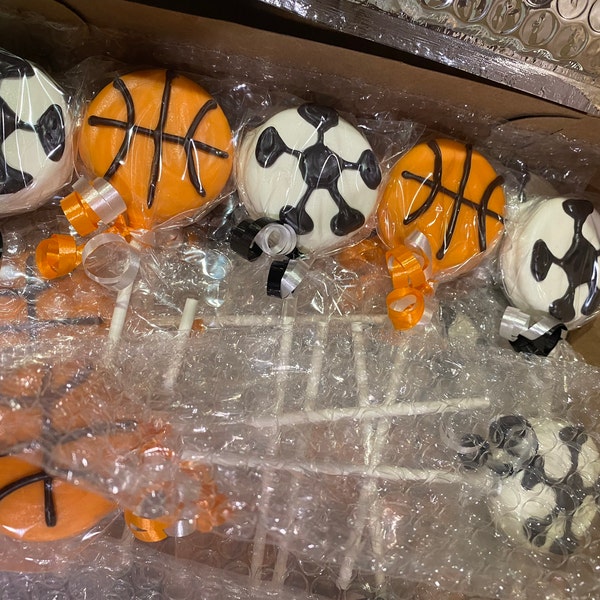 Soccer Ball Oreo Cookie Pops / Chocolate Covered Oreo / One Dozen (12 ...