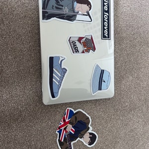 Oasis Inspired Sticker Pack 6pcs Unofficial Merchandise, Liam Gallagher ...