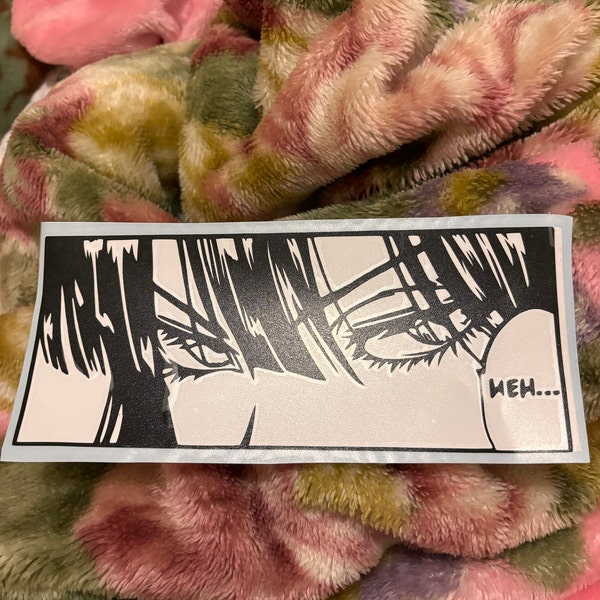 Anime Eyes Vinyl Decal | Manga Panel Box Slap Sticker JDM Itasha ...