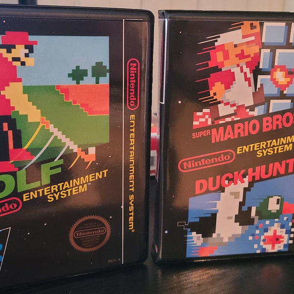 NINTENDO NES Custom Replacement Game Storage Case and Art or Art Only ...