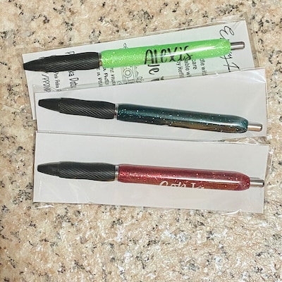 Set of 7 Days of the Week Glitter Epoxy Gel Pens, Sassy Epoxy Glitter ...
