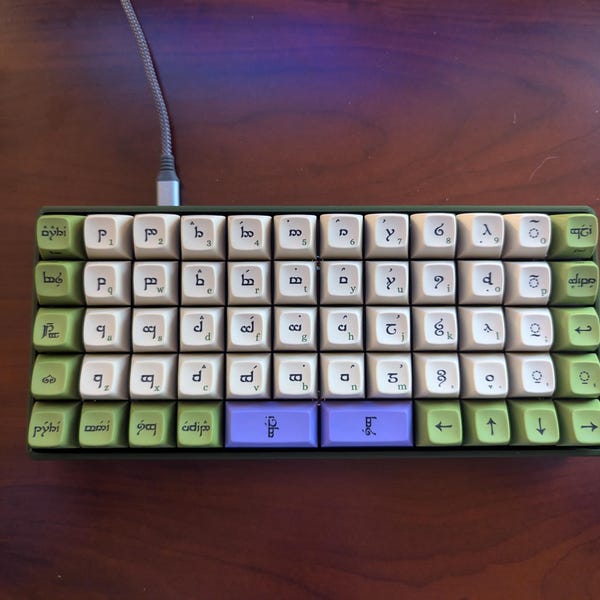 Pabile DIY P40 40-key 4x10 Grid Programmable Wired RP2040 or BLE ...