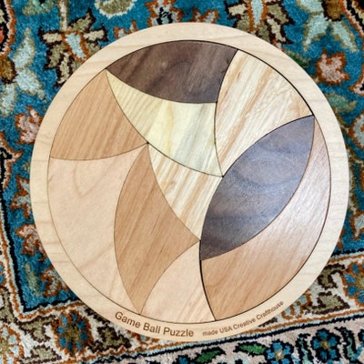 Game Ball Wooden Brain Teaser Wood Puzzle Assembly Puzzle - Etsy
