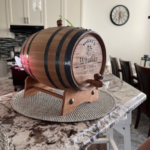 Personalized Whiskey Barrel Custom Engraved Oak Barrel Age | Etsy