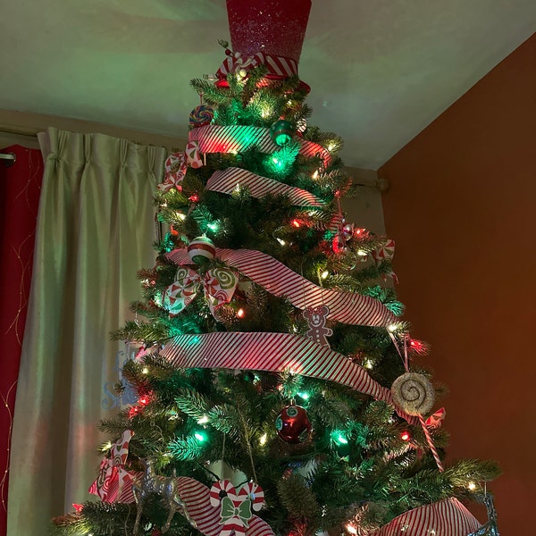 Candyland Christmas Tree Topper Sweets Tree Topper Cupcake Christmas ...