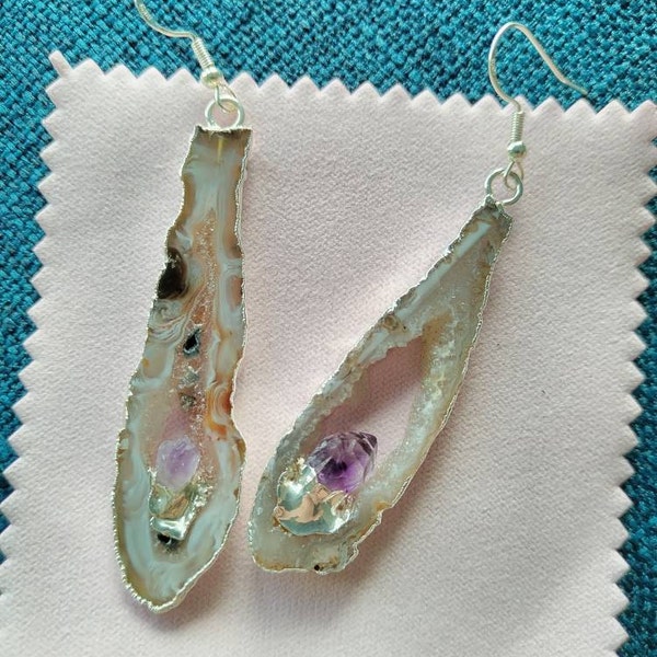 Geode Ring,raw Geode Ring,large Geode Ring, Raw Crystal Ring,large ...