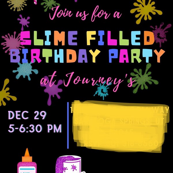 SLIME PARTY (girl) Clipart, 29 Png Clipart Files, Instant Download ...