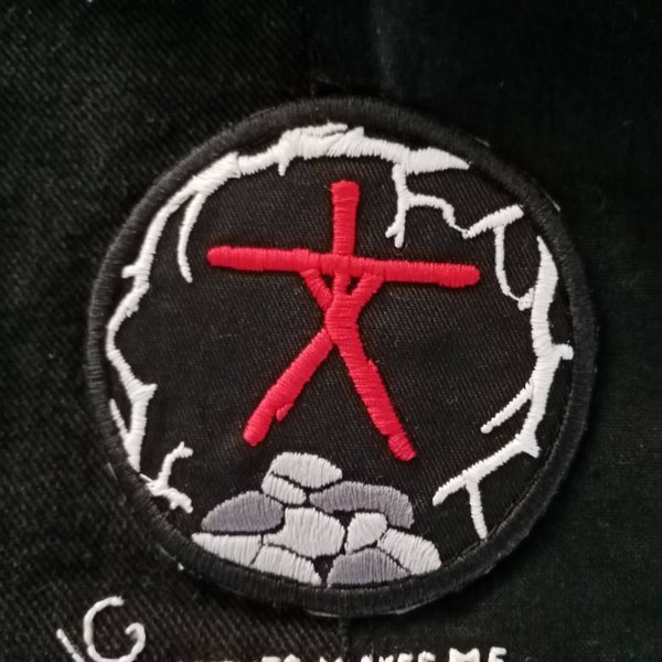 Stickman Embroidered Patch. Horror Movie Inspired Patches. Iron on ...