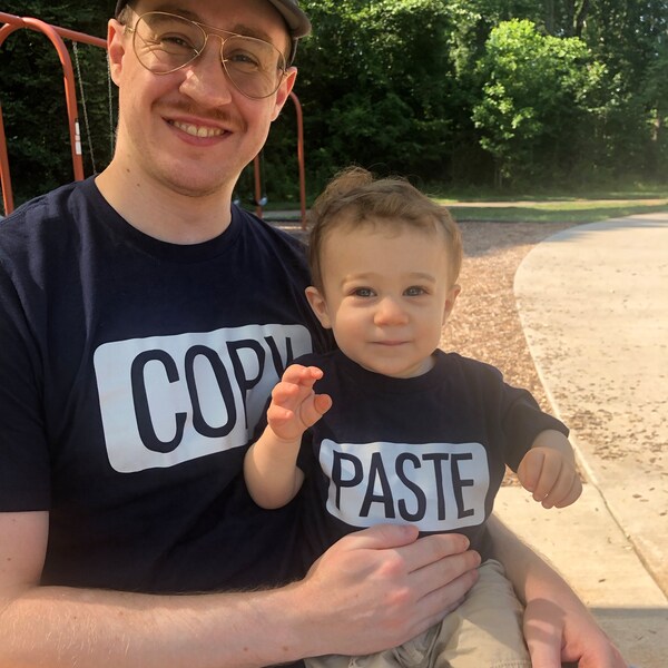 Copy Paste Shirts,dad and Son Matching Shirt,copy Paste Fathers Day ...