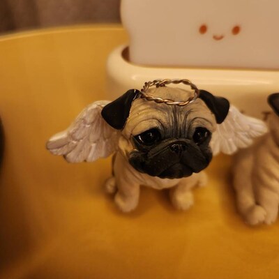 Mini Pug Resin Hand Sculpted and Cast Collectible - Etsy