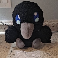 Raven Plush With Scarf & Witch Hat Sewing Pattern .pdf Tutorial Wizard ...