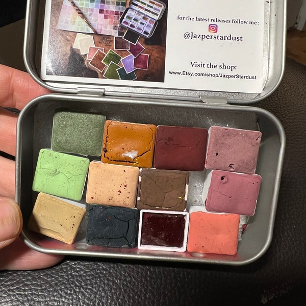 JAPANESE CHERRY Blossom - Artisan Handmade Watercolor Paint Set - Etsy