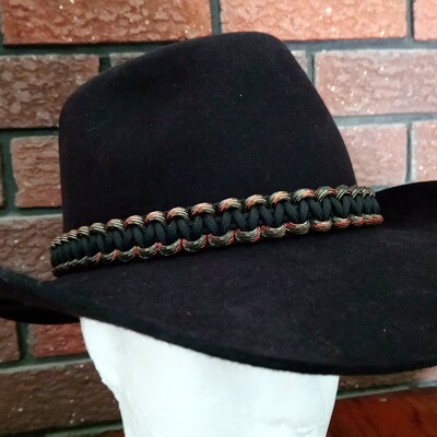 Hat Band, Paracord 550, Choice of Colours, Sizes & 3 Weaves, Custom ...