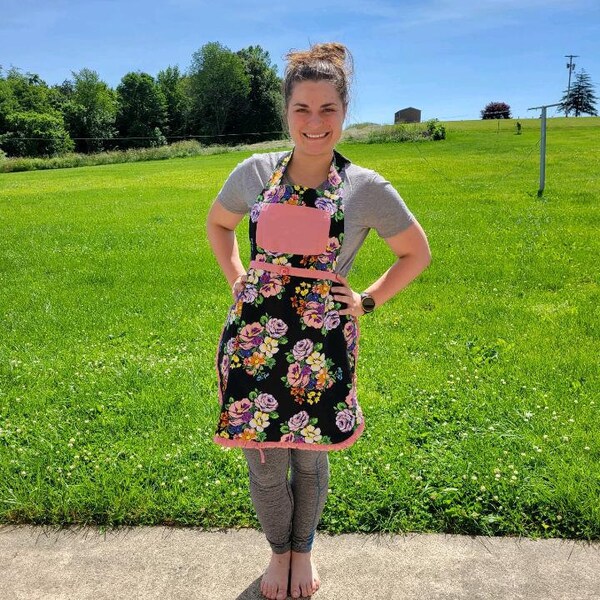 Long Working Apron With Pockets/split-leg Apron/breathable Waterproof ...