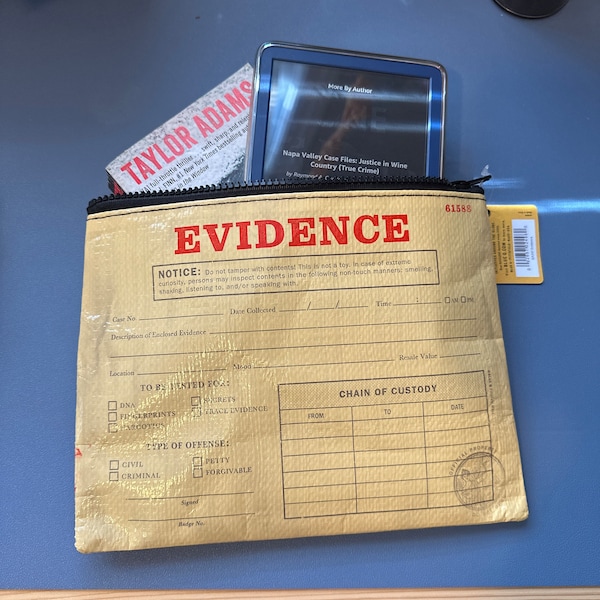 Evidence Bag, Crime Scene Kit, Office Bag, Zip Pouch,true Crime Gift, Gift for Her, Zip Bag Gift ...
