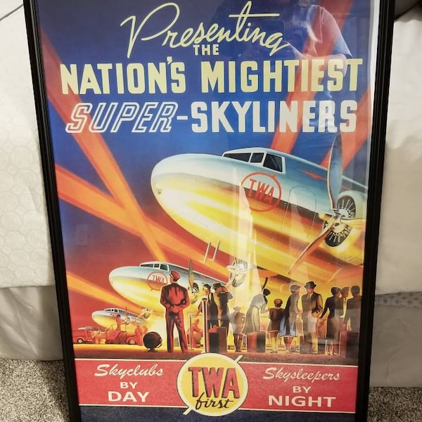 Transcontinental & Western Air TWA New Retro DC-3 Skyliner Airplane ...