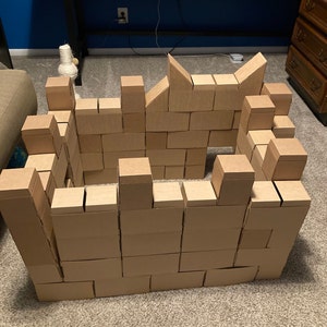 Mega Cardboard Building Blocks 200XXL GIGI Bloks Set Big Interlocking ...