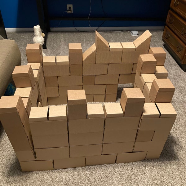 Mega Cardboard Building Blocks 200XXL GIGI Bloks Set | Big Interlocking ...