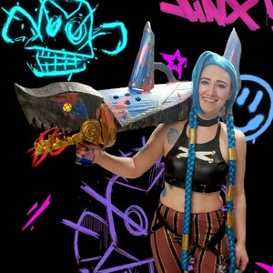 Jinx Arcane Fishbones Cosplay Blueprint and Instruction Guide PDF - Etsy