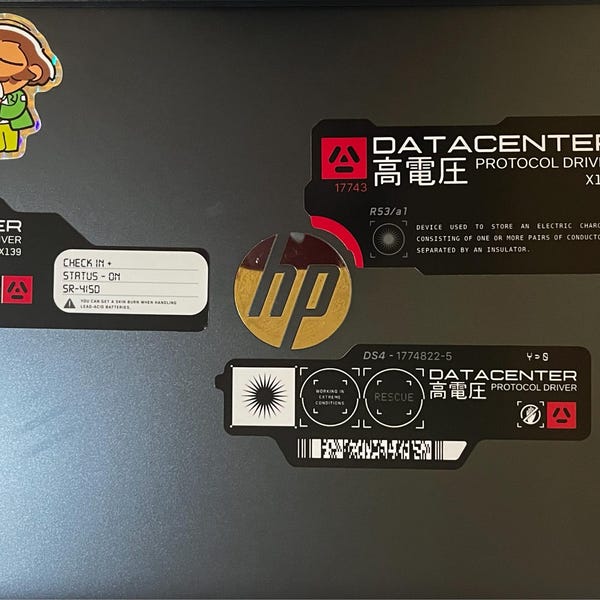 Cyberpunk Datacenter Tech Cool Vinyl Sticker - Etsy