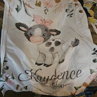 Baby Cow Birth Stat Sign Custom Wood Sign Nursery Decor - Etsy