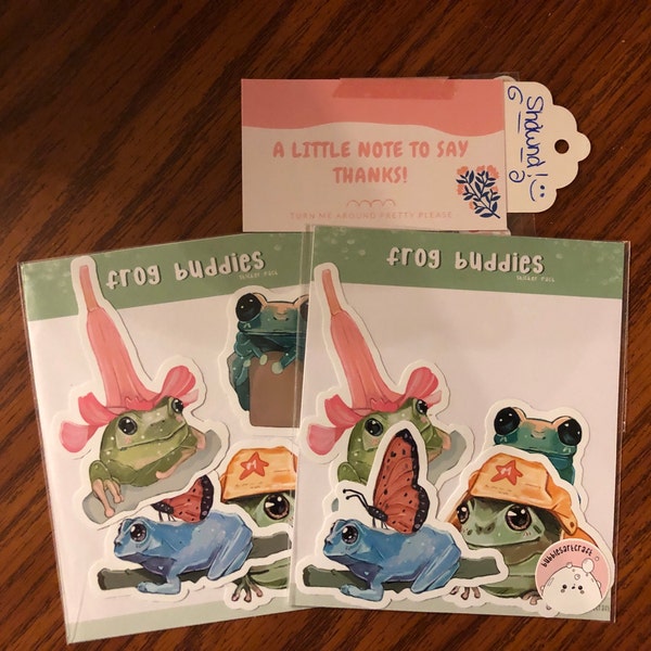 Frog Stickers | Frog Buddies | Sticker Pack | Laptop Sticker | Vinyl ...