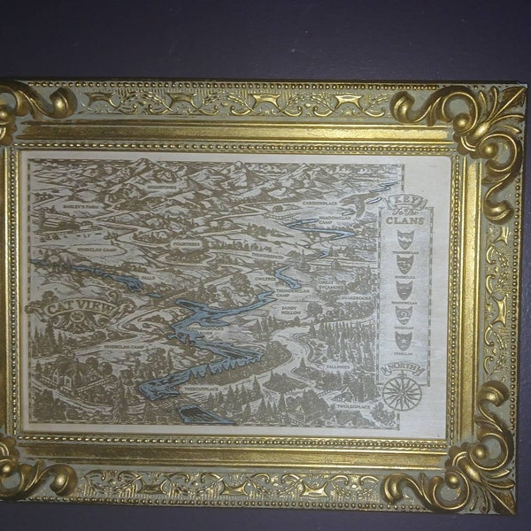 3D Wood Engraved Map of Pantala Wings of Fire Map - Etsy