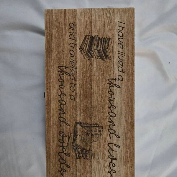 Wooden Bookmark Storage Box | Bookmark Holder | Wooden Book Box ...