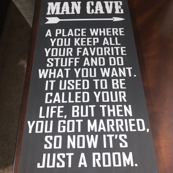 Man Cave Sign - Man Room Sign - Garage Sign - Barn Sign - Man Cave ...