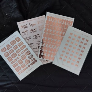 Blank Foiled Tab Stickers - Etsy