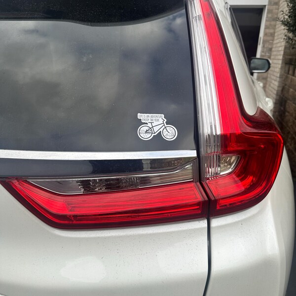 Bicycle Sticker, Cyclist Sticker, Bike Decal, Bike Sticker, Life is an ...