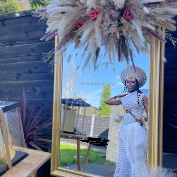 3 in 1 White and Gold Zulu Hati Large Zulu Hat |african Hat | Isicholo ...