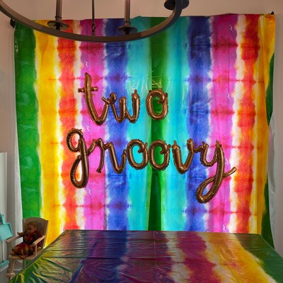 Two Groovy Balloon, Two Groovy Banner, Two Groovy Birthday, Groovy ...