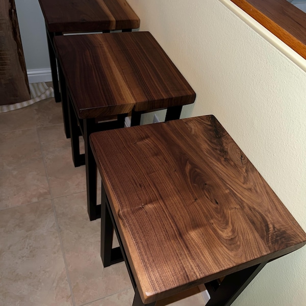 Add on Under-desk Shelf Addition | Reclaimed Wood | Fits 24" Wide Desks ...