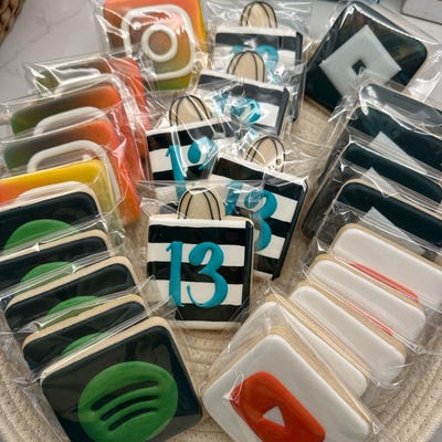 One Dozen Football and Stadium Sugar Cookies - Etsy