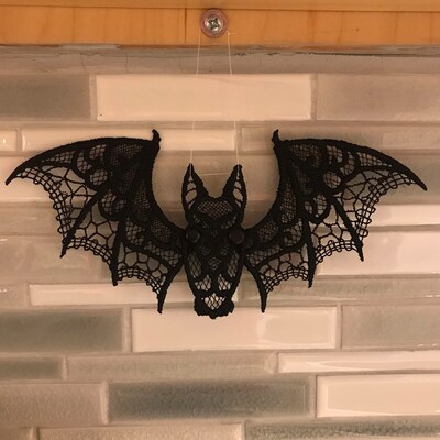 Lace Batty Beauty FSL Adjustable Wings Bats Embellishments Scrapbooks ...