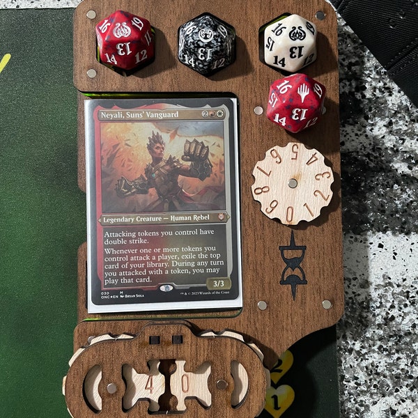 MTG Command Zone – Magic the Gathering Commander Tray – Spearhead Crafts - Etsy