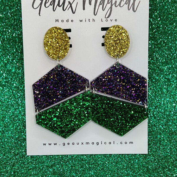 Geometric Earrings SVG, Leather Polygon Earrings Bundle, Boho Earring ...