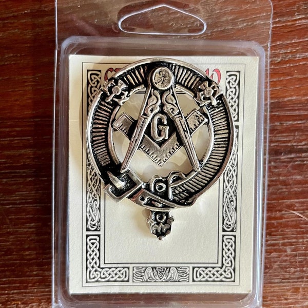 MASONIC Crest Scottish Cap Badge Freemasons Compass and Square CB02 - Etsy