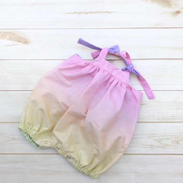 Baby Romper Pattern PDF Sewing Pattern – Instant Download – Ties on ...