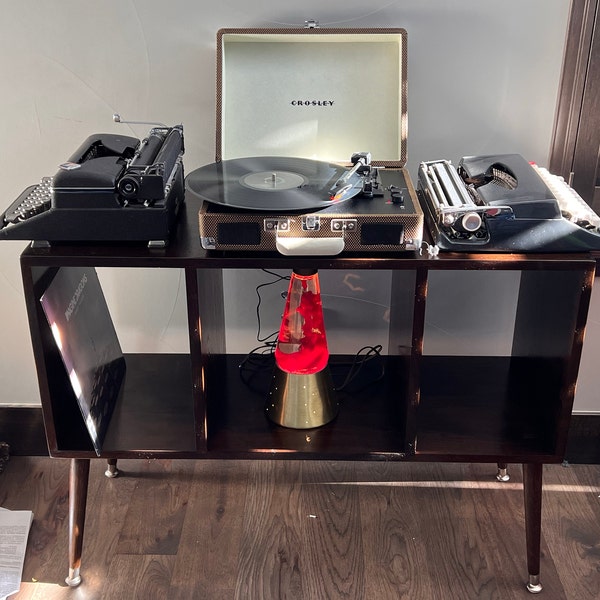 Mid-century Modern Retro Record Player Console Turntable Stand in ...