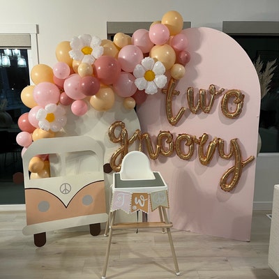 Two Groovy Balloon, Two Groovy Banner, Two Groovy Birthday, Groovy ...