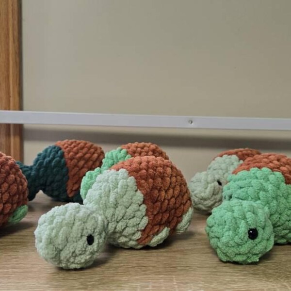 Pop It Turtle, NO SEW, Crochet Pop It Turtle, Crochet Pattern, Pocket ...
